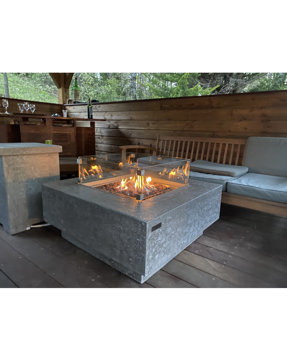 Table basse - braséro MANHATTAN Elementi Full Option