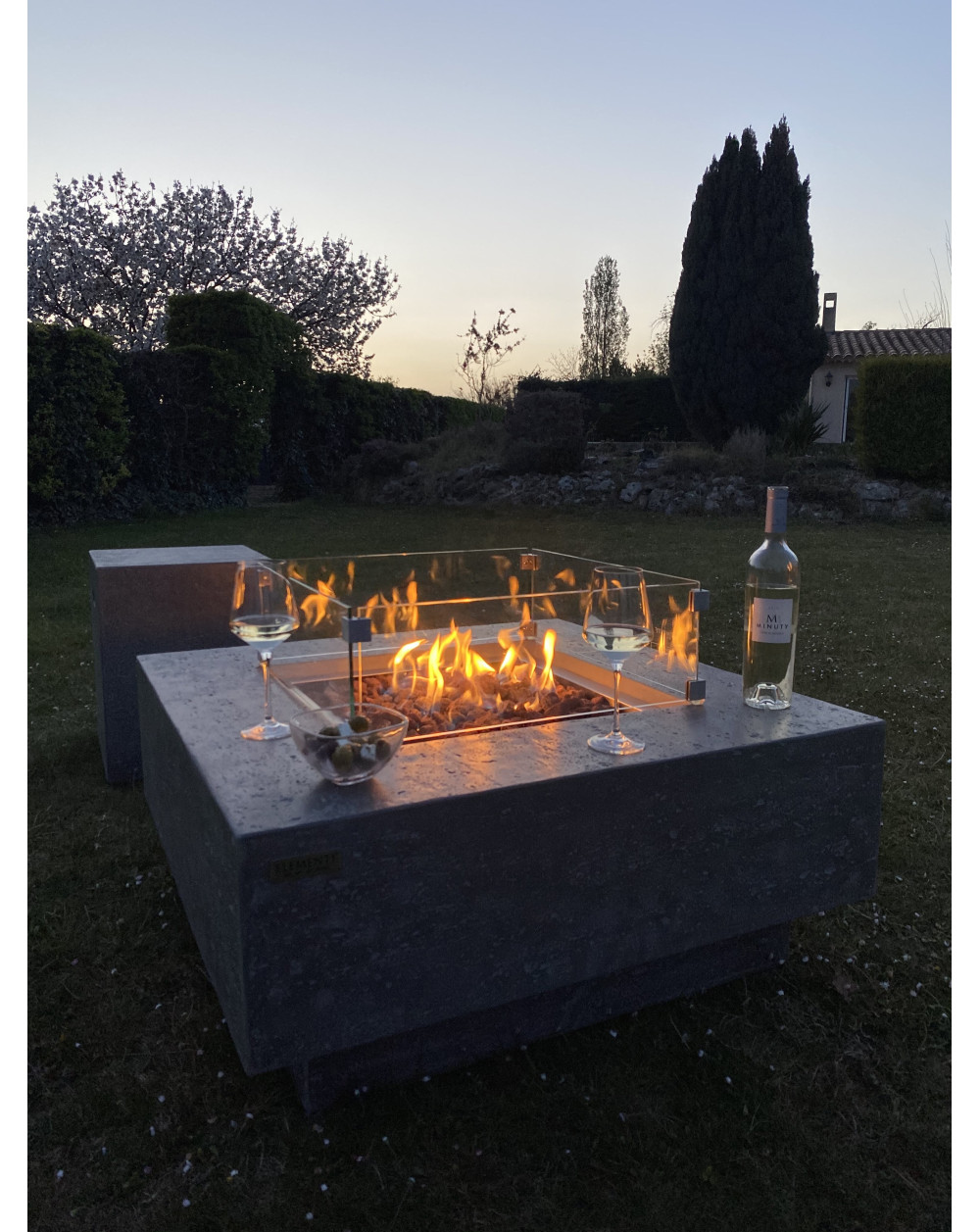 Table basse - braséro MANHATTAN Elementi Full Option